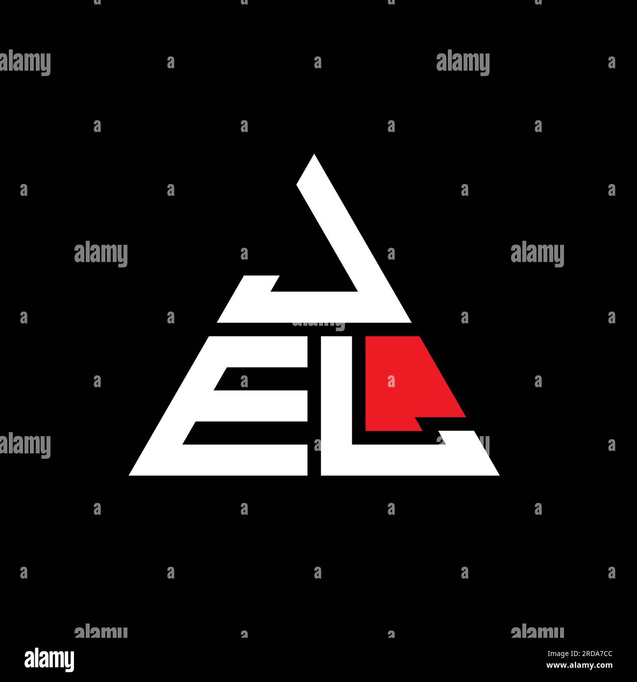 JEL triangle letter logo design with triangle shape. JEL triangle logo ...