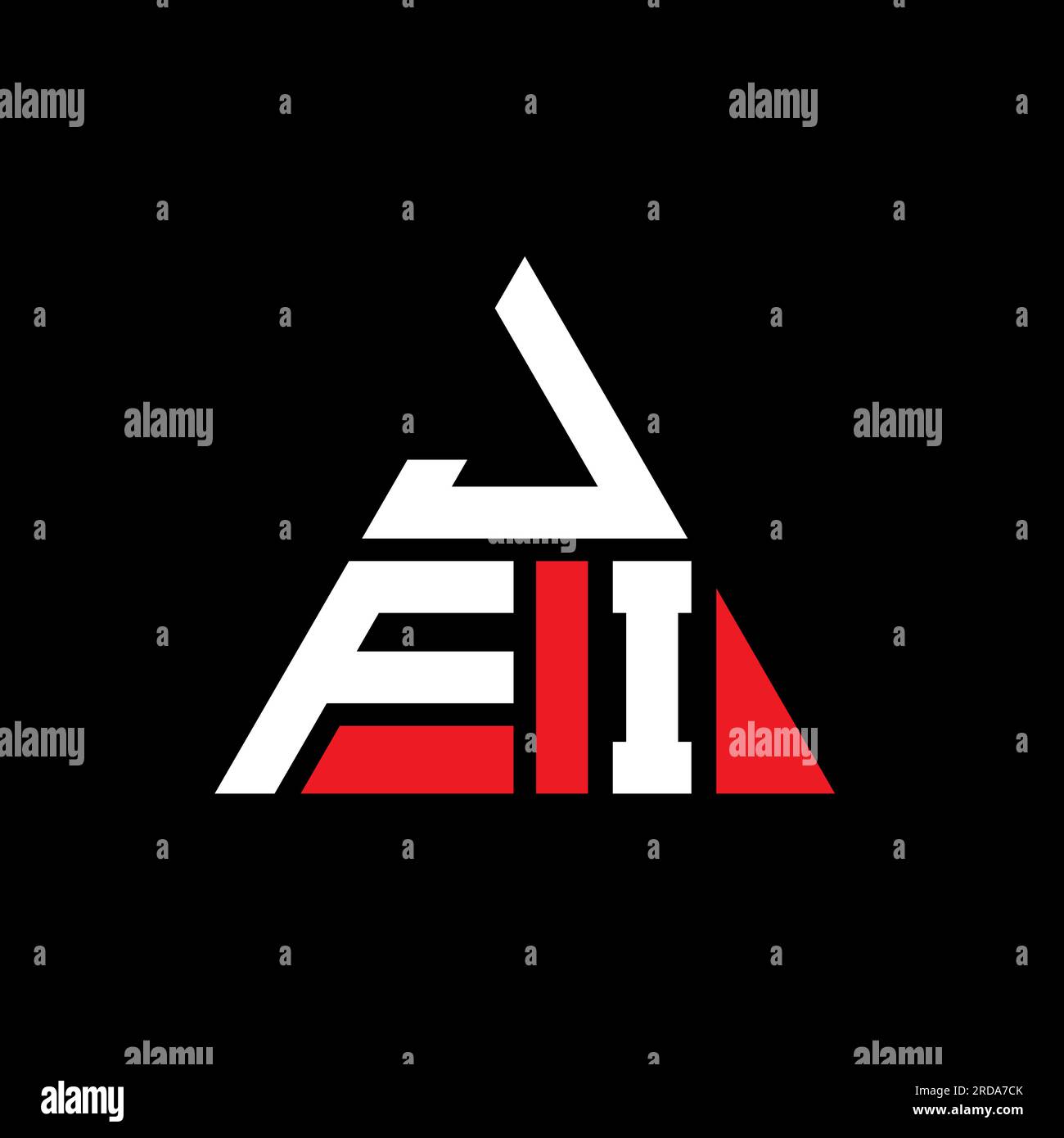 JFI triangle letter logo design with triangle shape. JFI triangle logo ...