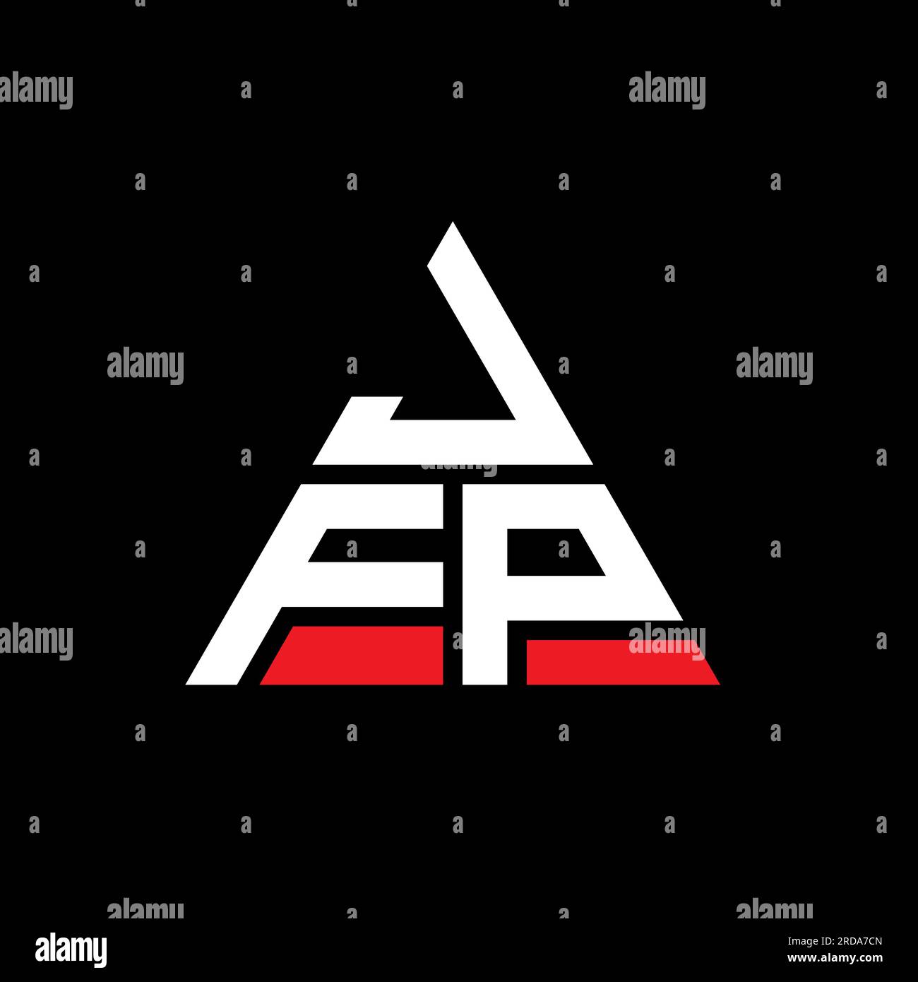 JFP triangle letter logo design with triangle shape. JFP triangle logo ...