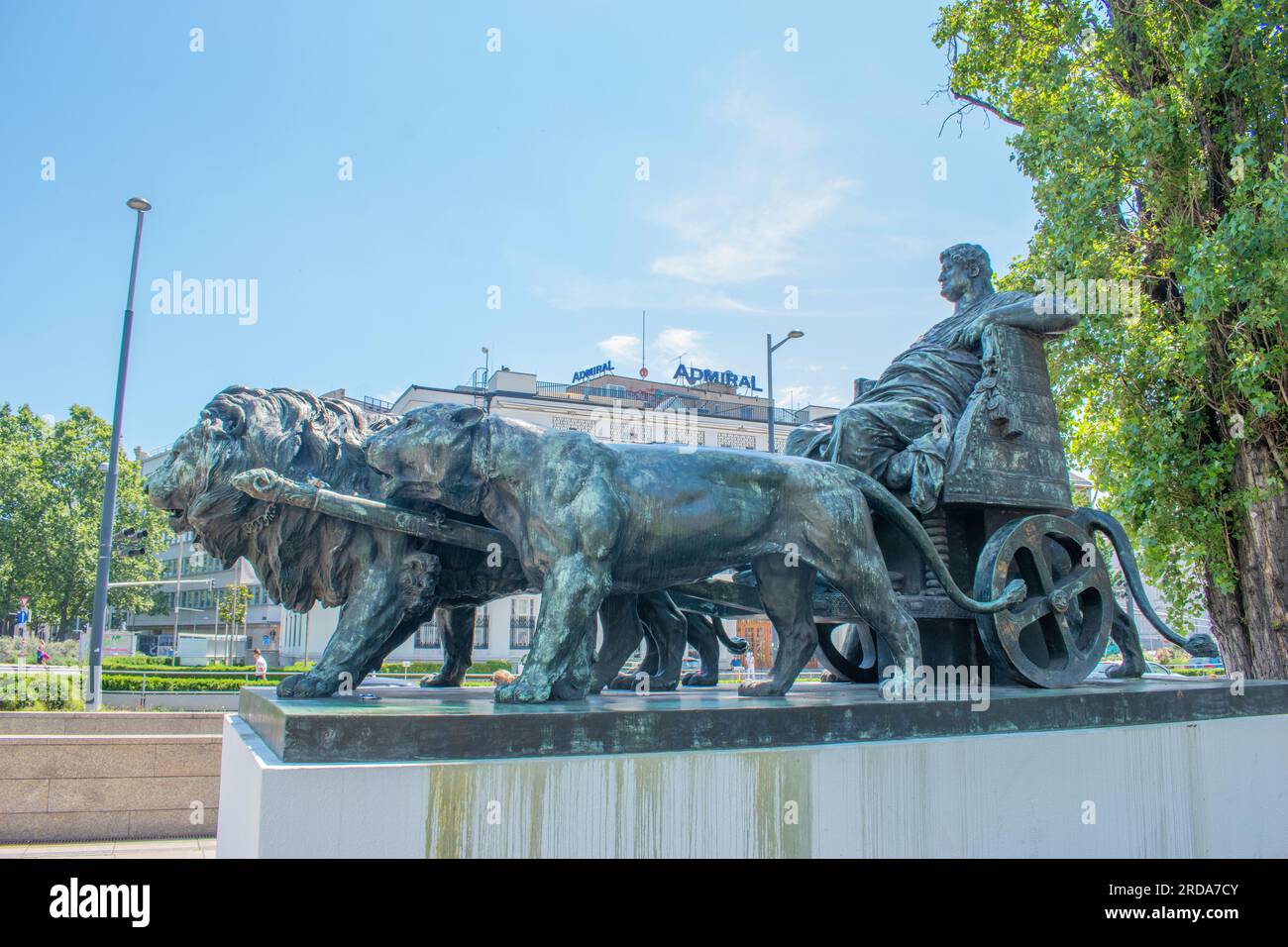 Vienna, Austria, 8 July 2023: Marc Anton Group, bronze group by Artur ...