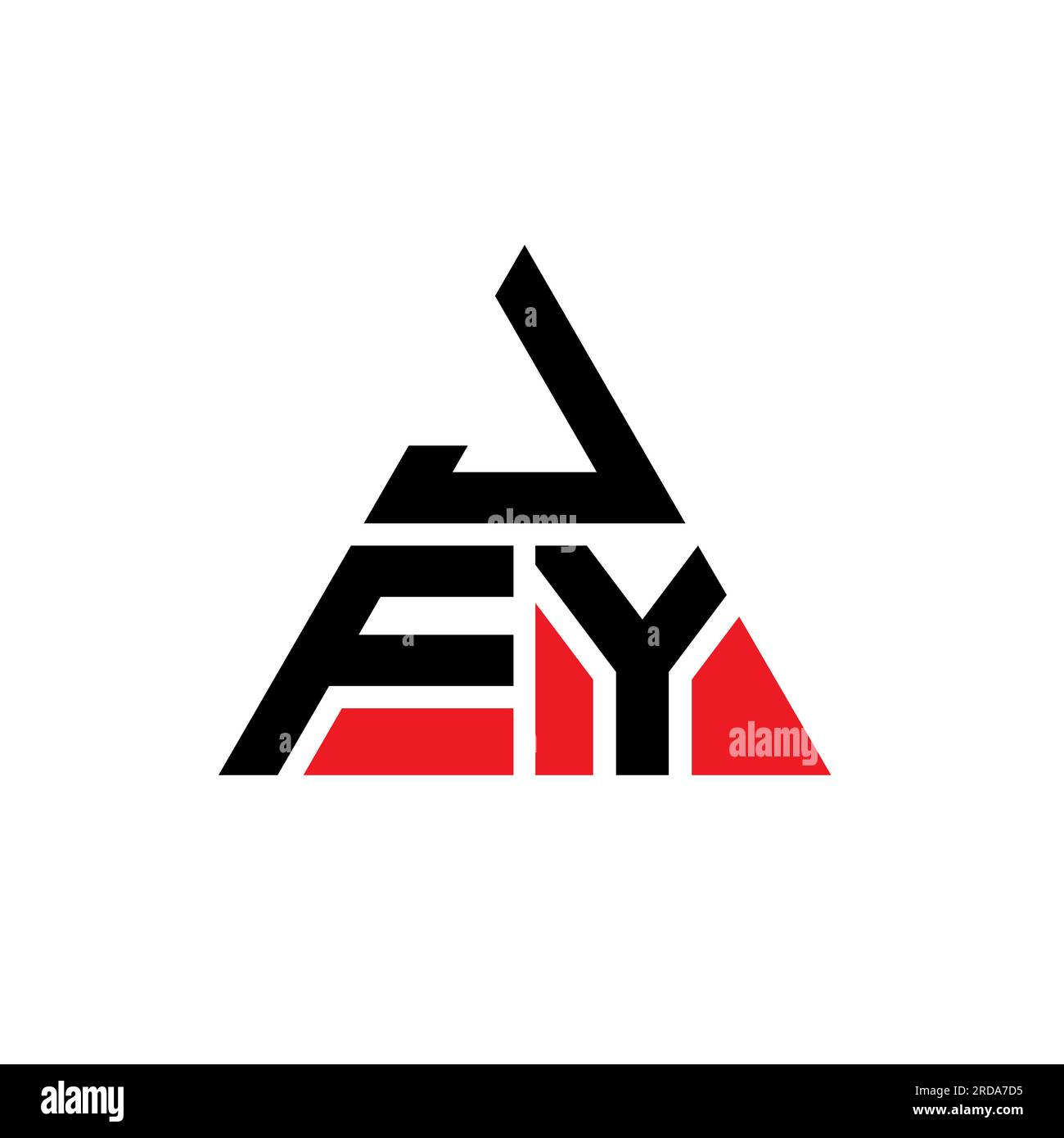 JFY triangle letter logo design with triangle shape. JFY triangle logo ...