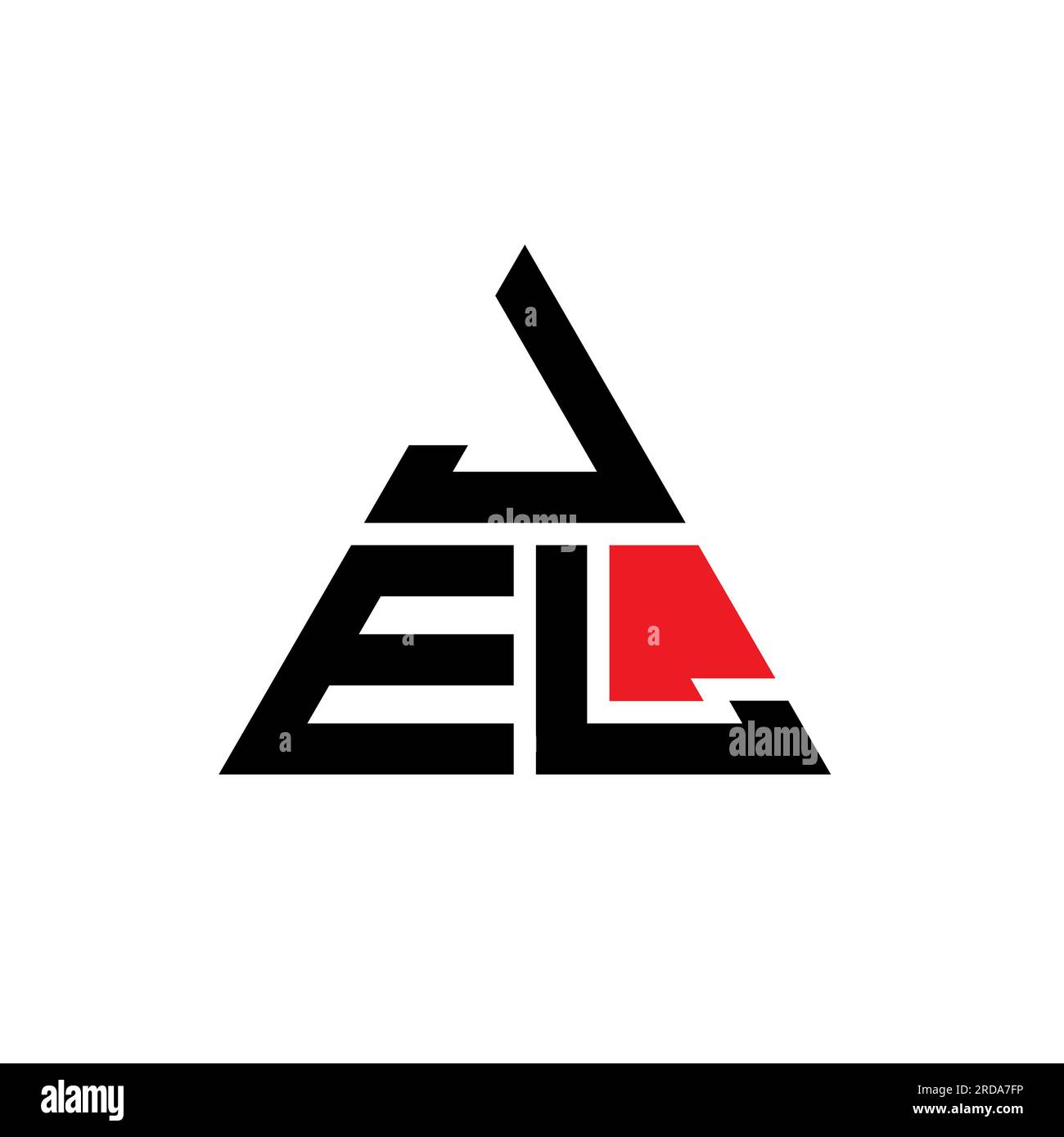 JEL triangle letter logo design with triangle shape. JEL triangle logo ...