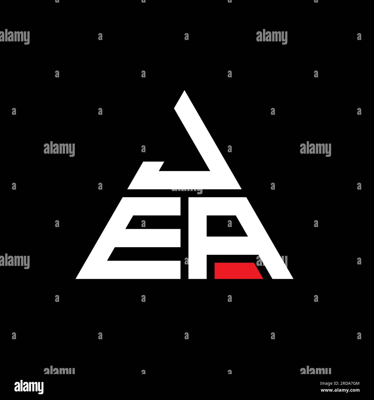 JEA triangle letter logo design with triangle shape. JEA triangle logo ...