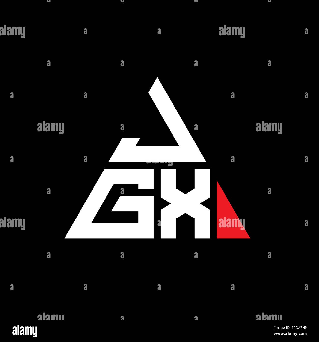JGX triangle letter logo design with triangle shape. JGX triangle logo ...