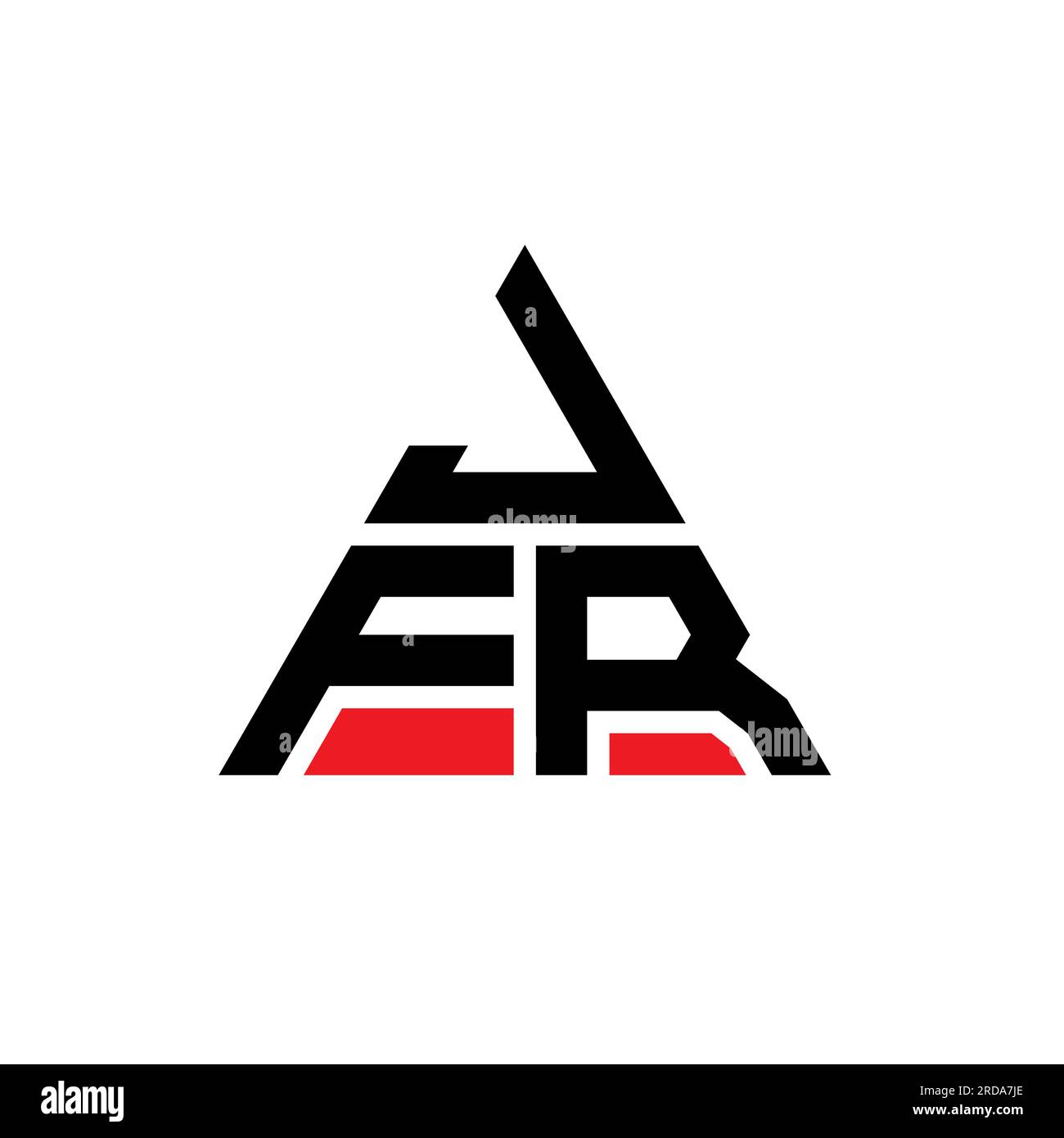 JFR triangle letter logo design with triangle shape. JFR triangle logo ...