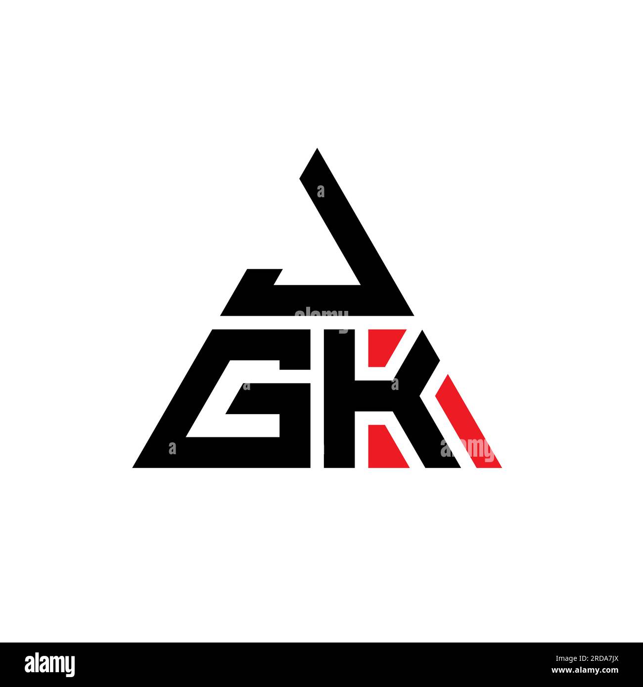 JGK triangle letter logo design with triangle shape. JGK triangle logo ...