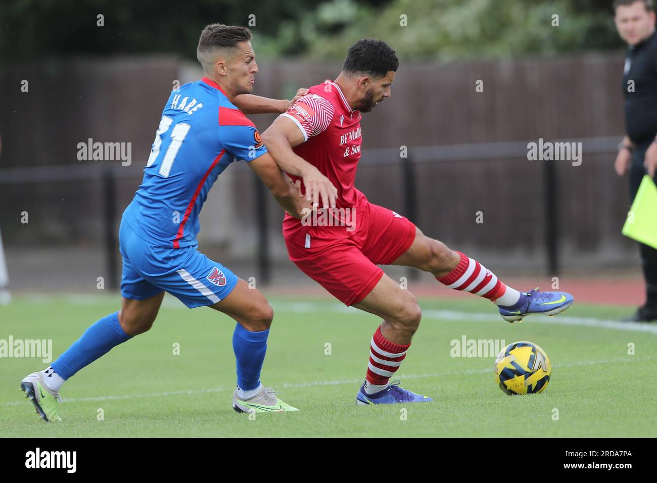 Josh Hare of Dagenham during Hornchurch vs Dagenham & Redbridge, Friendly Match Football at ...