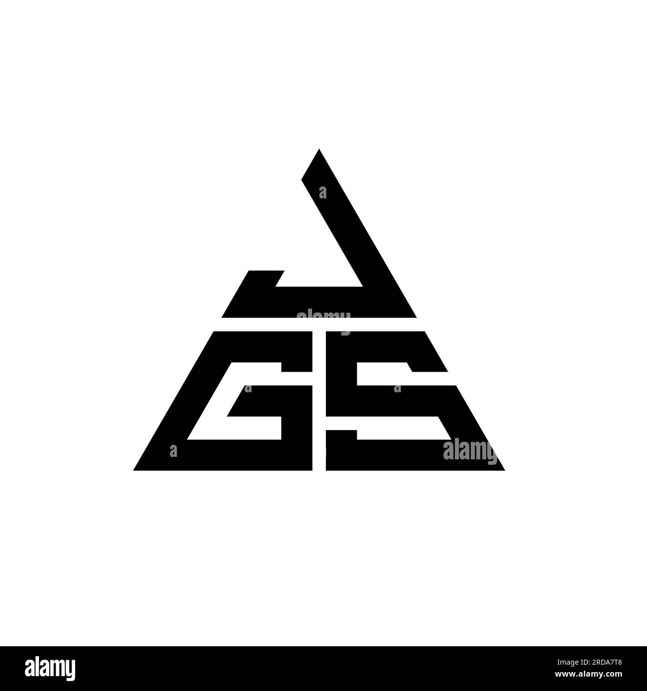 JGS triangle letter logo design with triangle shape. JGS triangle logo ...