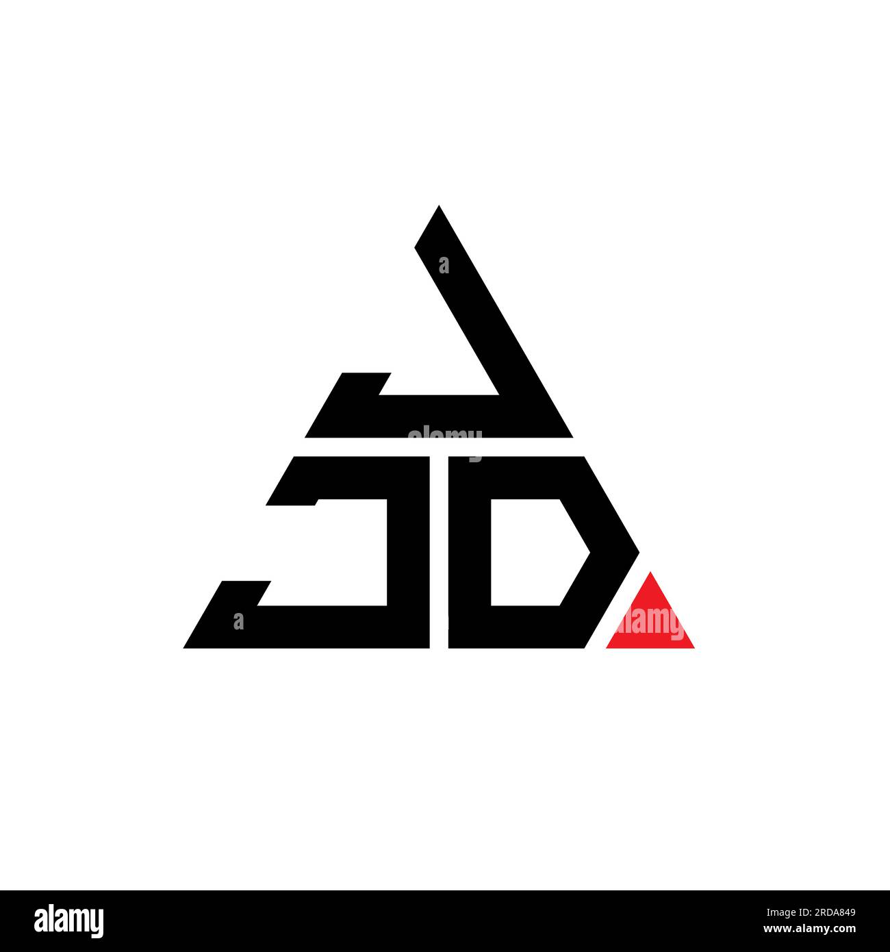 JJD triangle letter logo design with triangle shape. JJD triangle logo ...