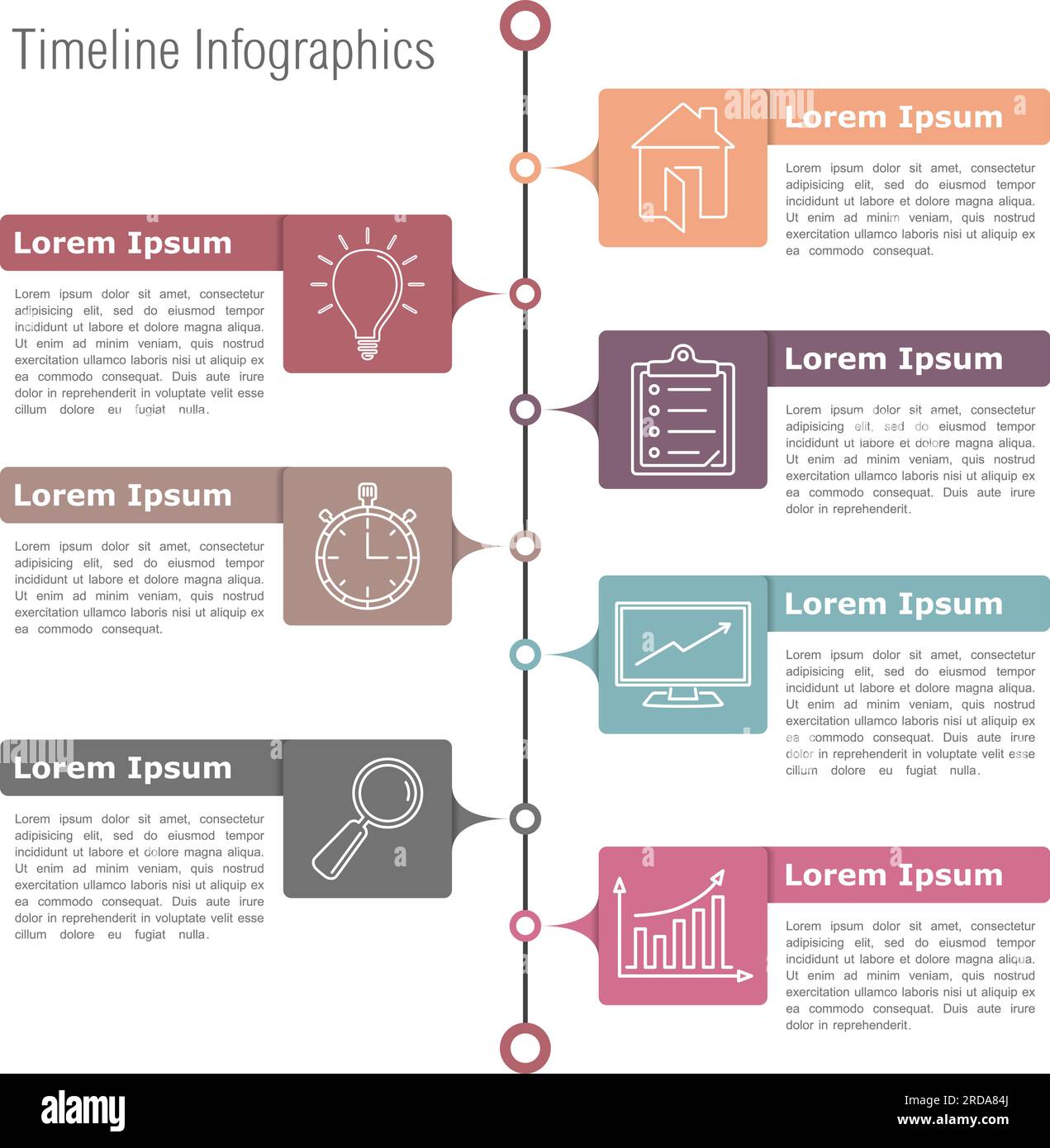 Timeline infographics design template, vector eps10 illustration Stock ...