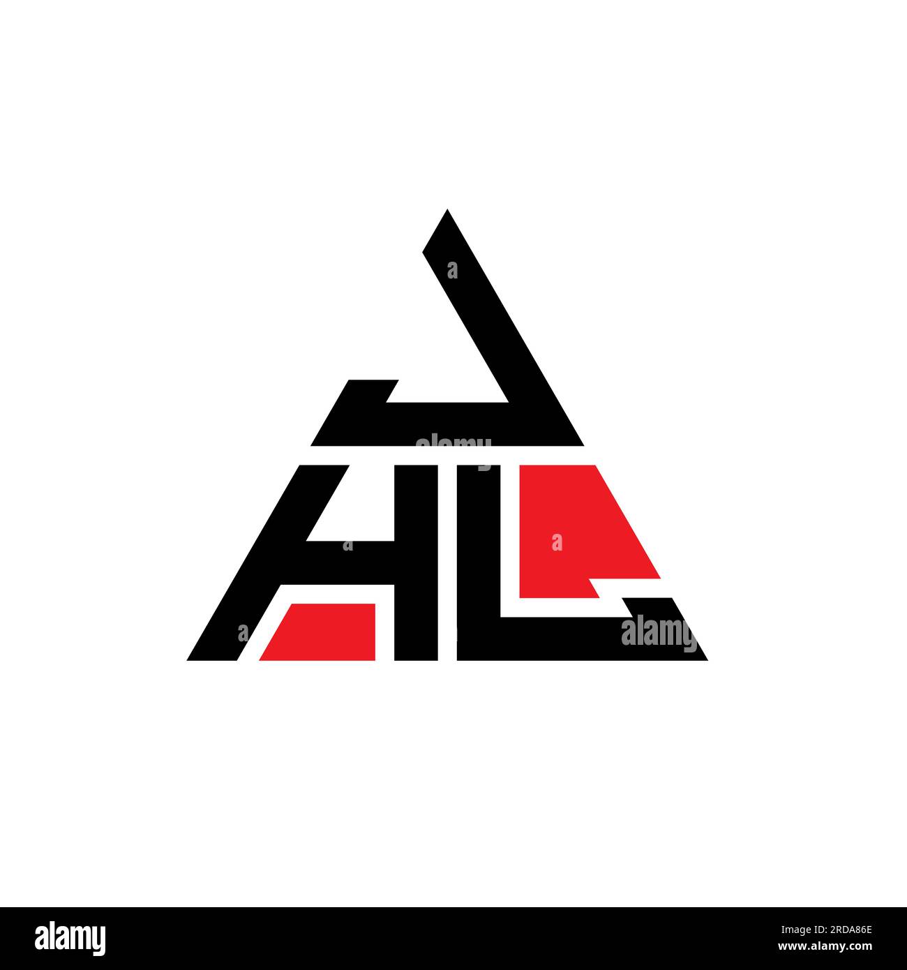 JHL triangle letter logo design with triangle shape. JHL triangle logo ...