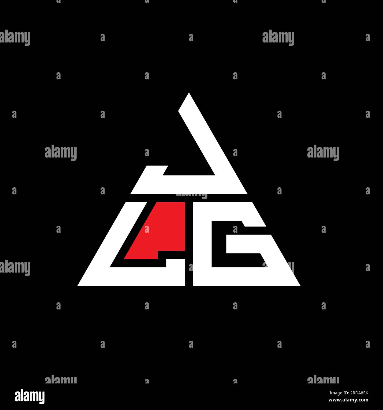 JLG triangle letter logo design with triangle shape. JLG triangle logo ...