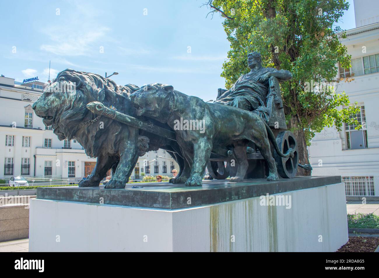 Vienna, Austria, 8 July 2023: Marc Anton Group, bronze group by Artur ...