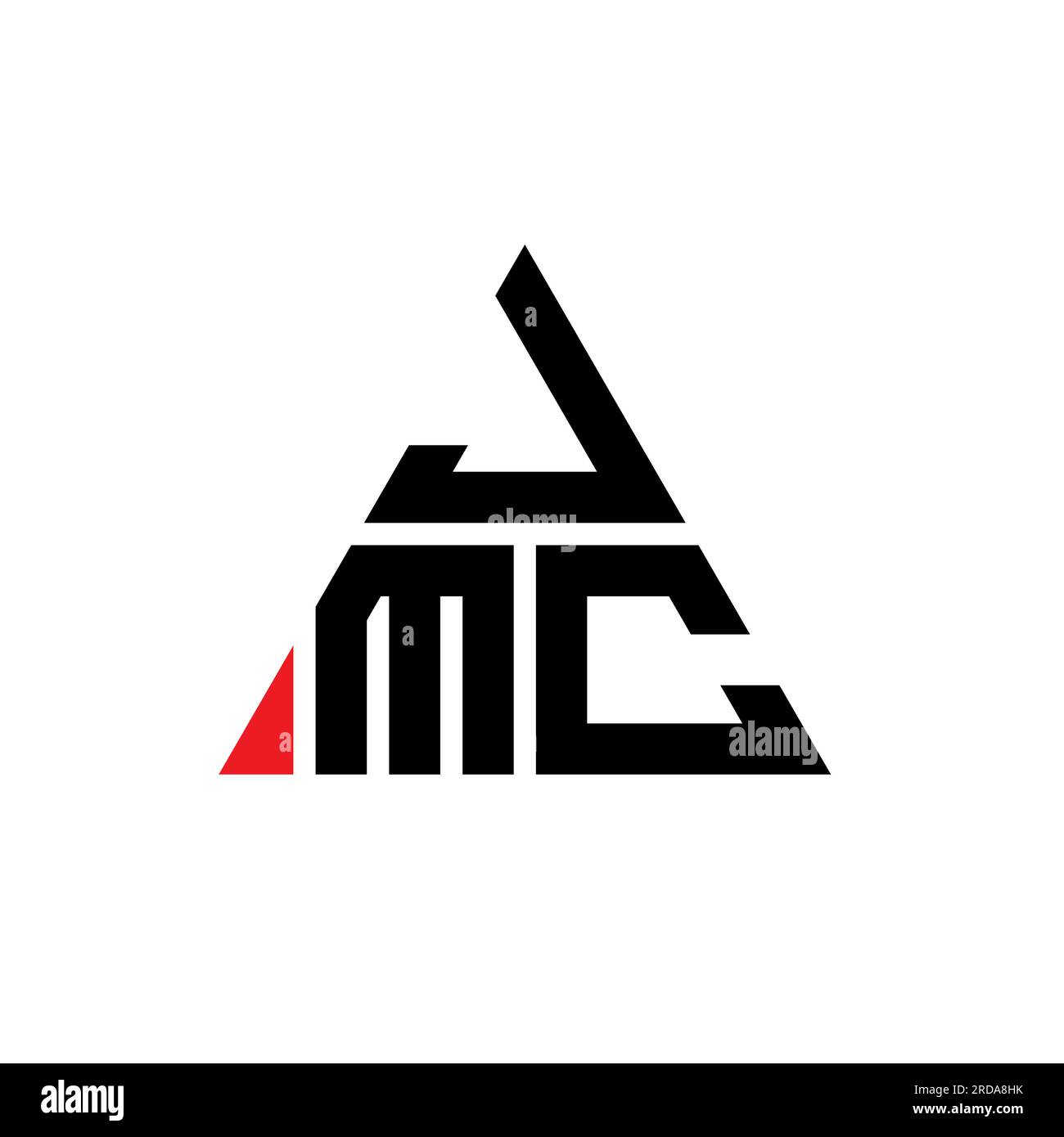JMC triangle letter logo design with triangle shape. JMC triangle logo ...