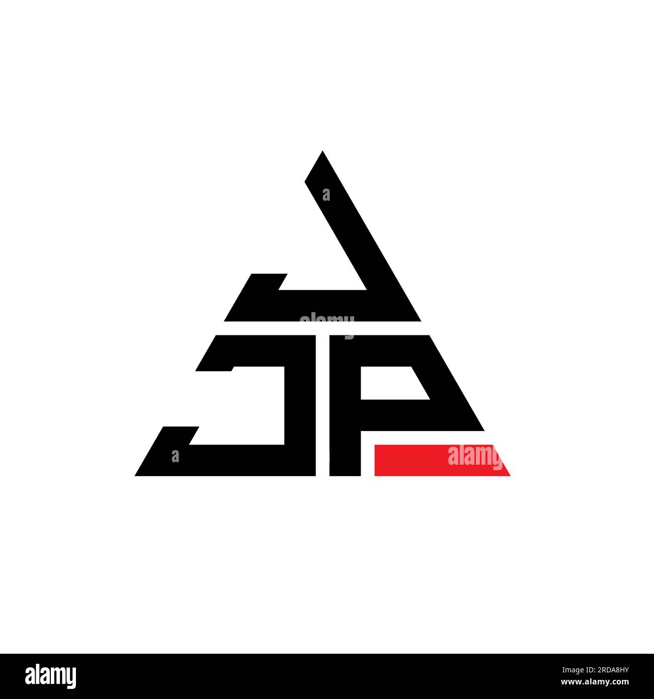 JJP triangle letter logo design with triangle shape. JJP triangle logo design monogram. JJP ...