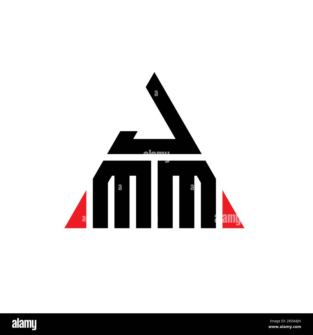 JMM triangle letter logo design with triangle shape. JMM triangle logo ...