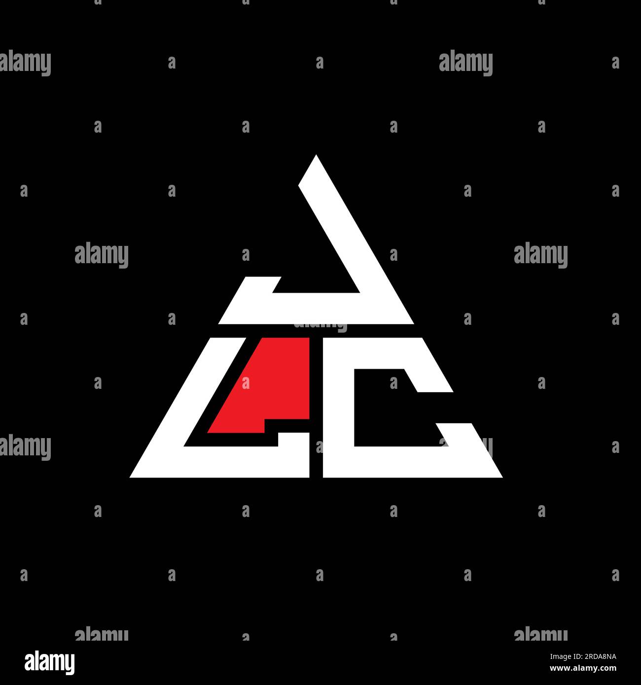 JLC triangle letter logo design with triangle shape. JLC triangle logo ...