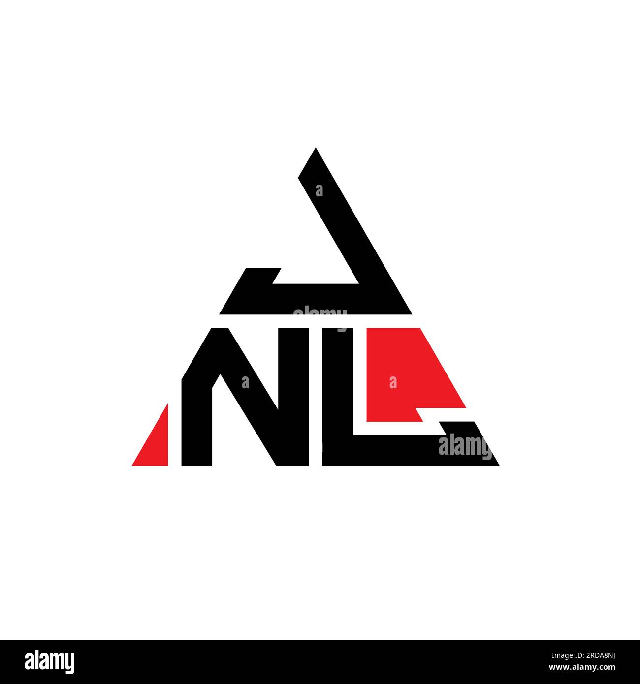 JNL triangle letter logo design with triangle shape. JNL triangle logo ...