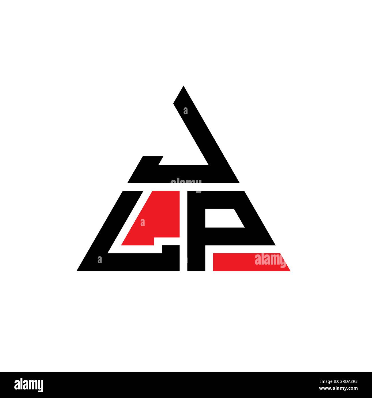 JLP triangle letter logo design with triangle shape. JLP triangle logo ...