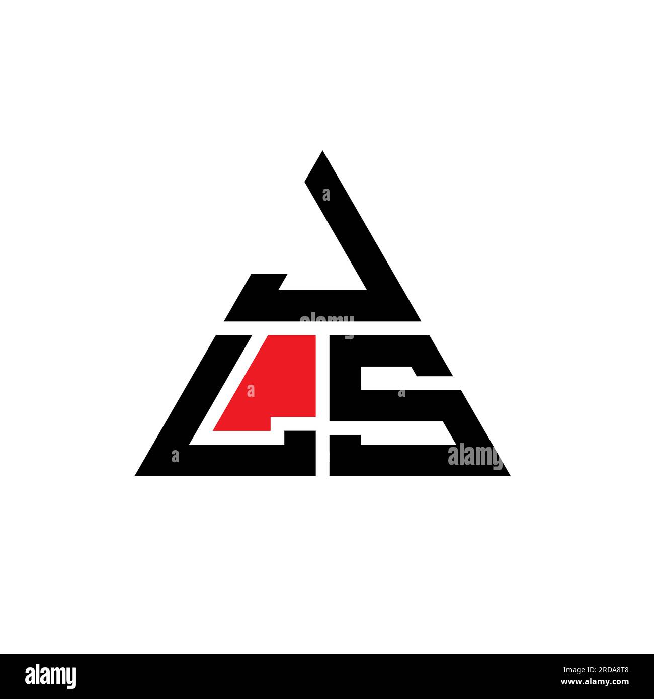 JLS triangle letter logo design with triangle shape. JLS triangle logo ...