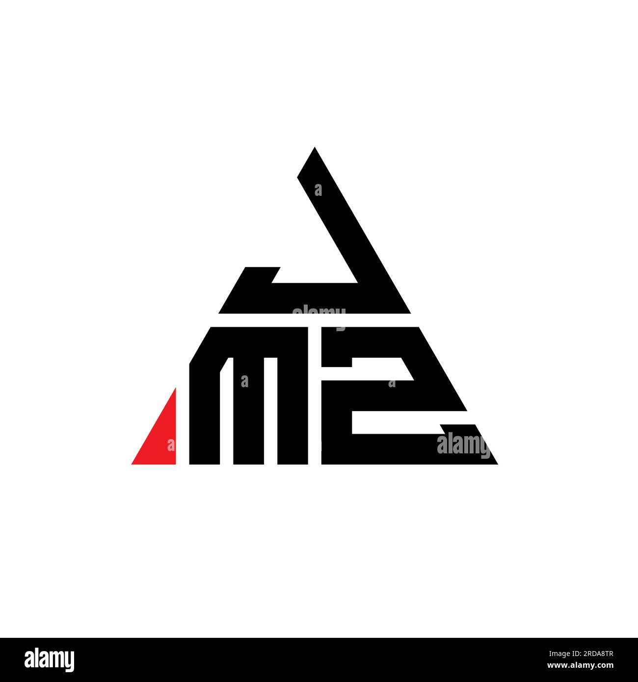 JMZ triangle letter logo design with triangle shape. JMZ triangle logo ...