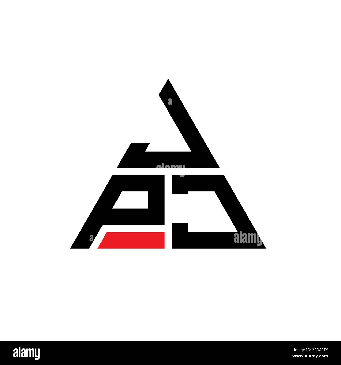 JPJ triangle letter logo design with triangle shape. JPJ triangle logo design monogram. JPJ ...