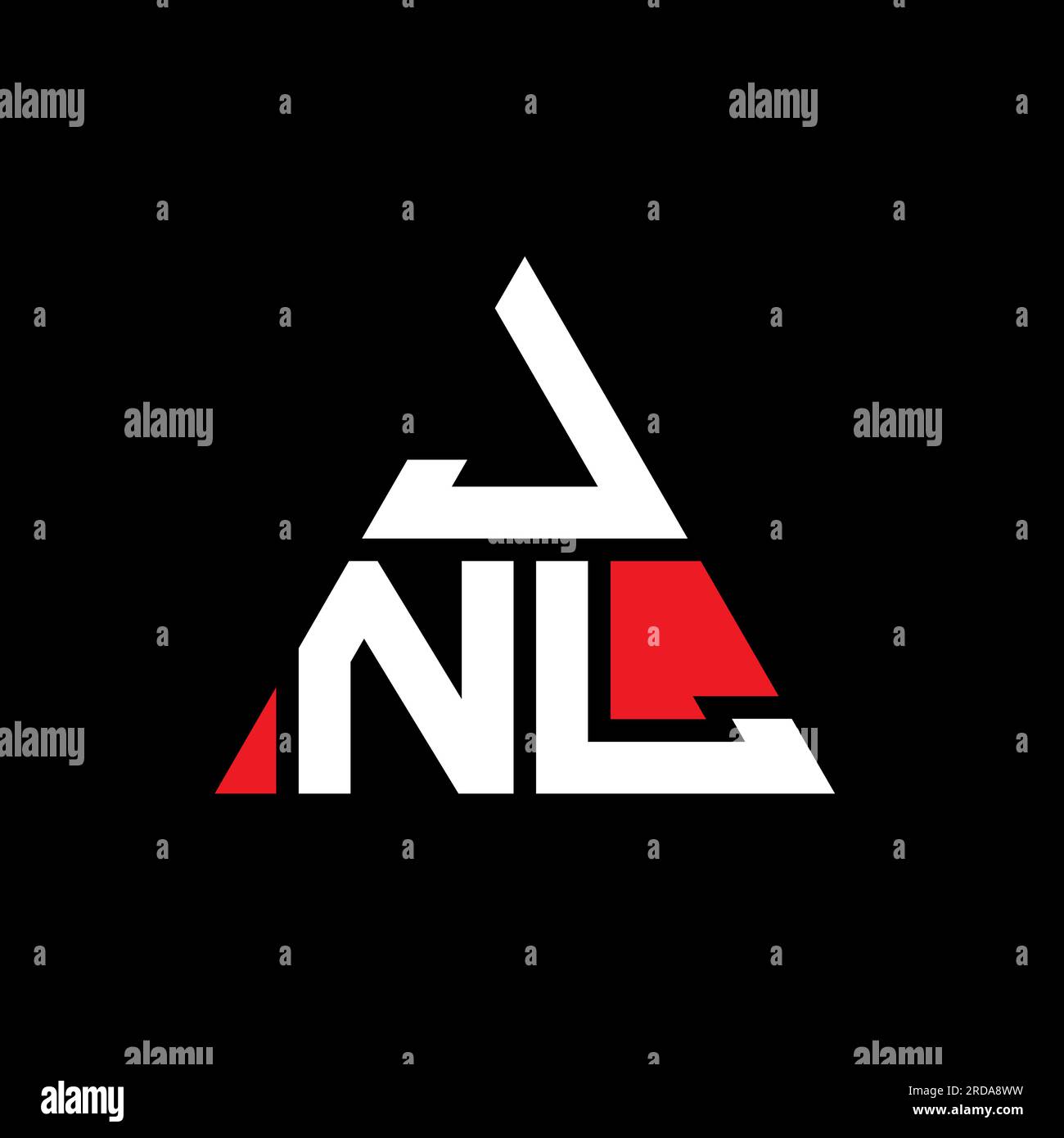 JNL triangle letter logo design with triangle shape. JNL triangle logo ...