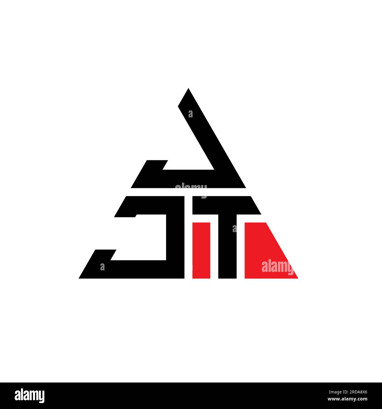JJT triangle letter logo design with triangle shape. JJT triangle logo ...
