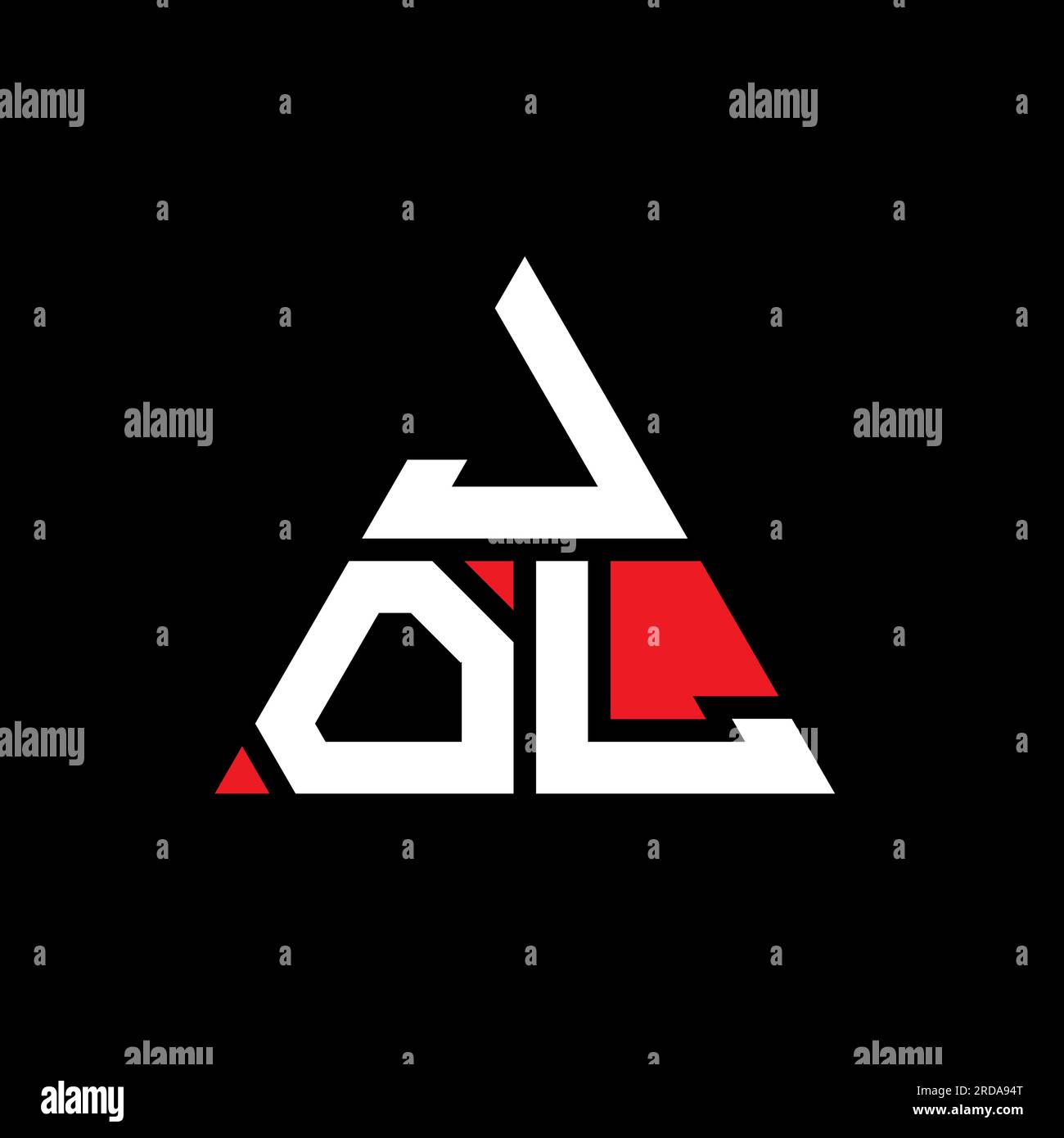 JOL triangle letter logo design with triangle shape. JOL triangle logo ...