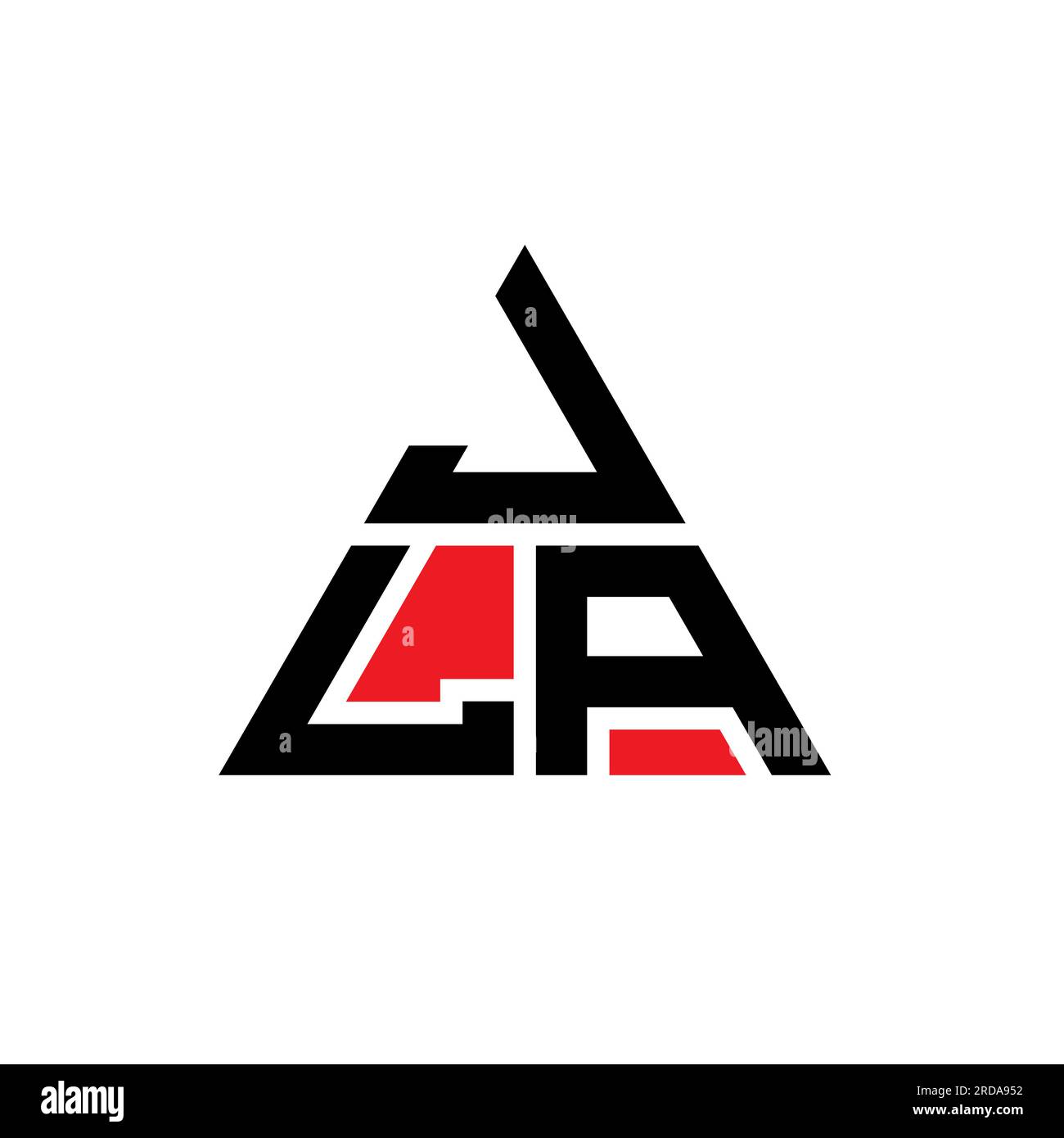 JLA triangle letter logo design with triangle shape. JLA triangle logo ...