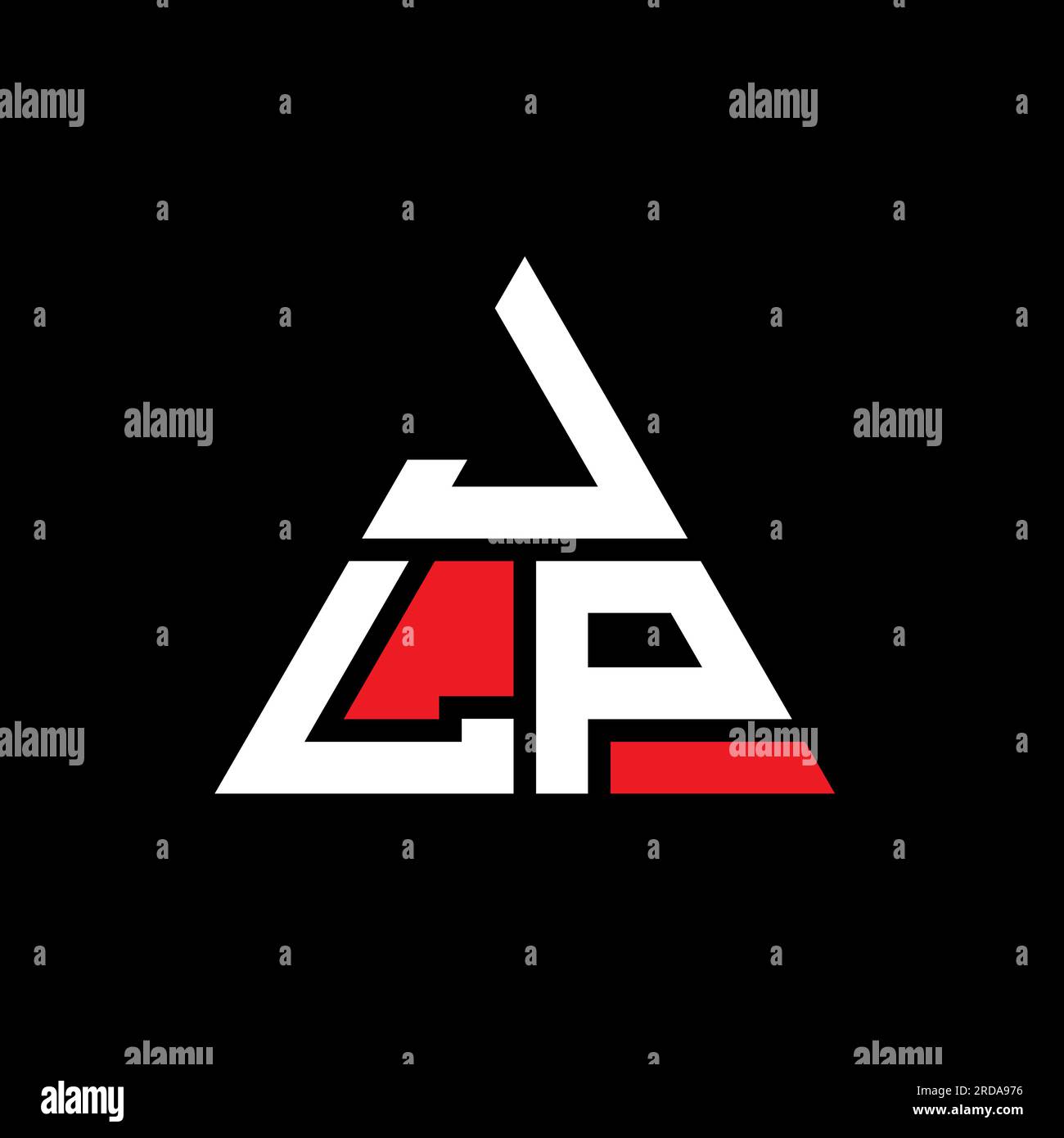 JLP triangle letter logo design with triangle shape. JLP triangle logo ...