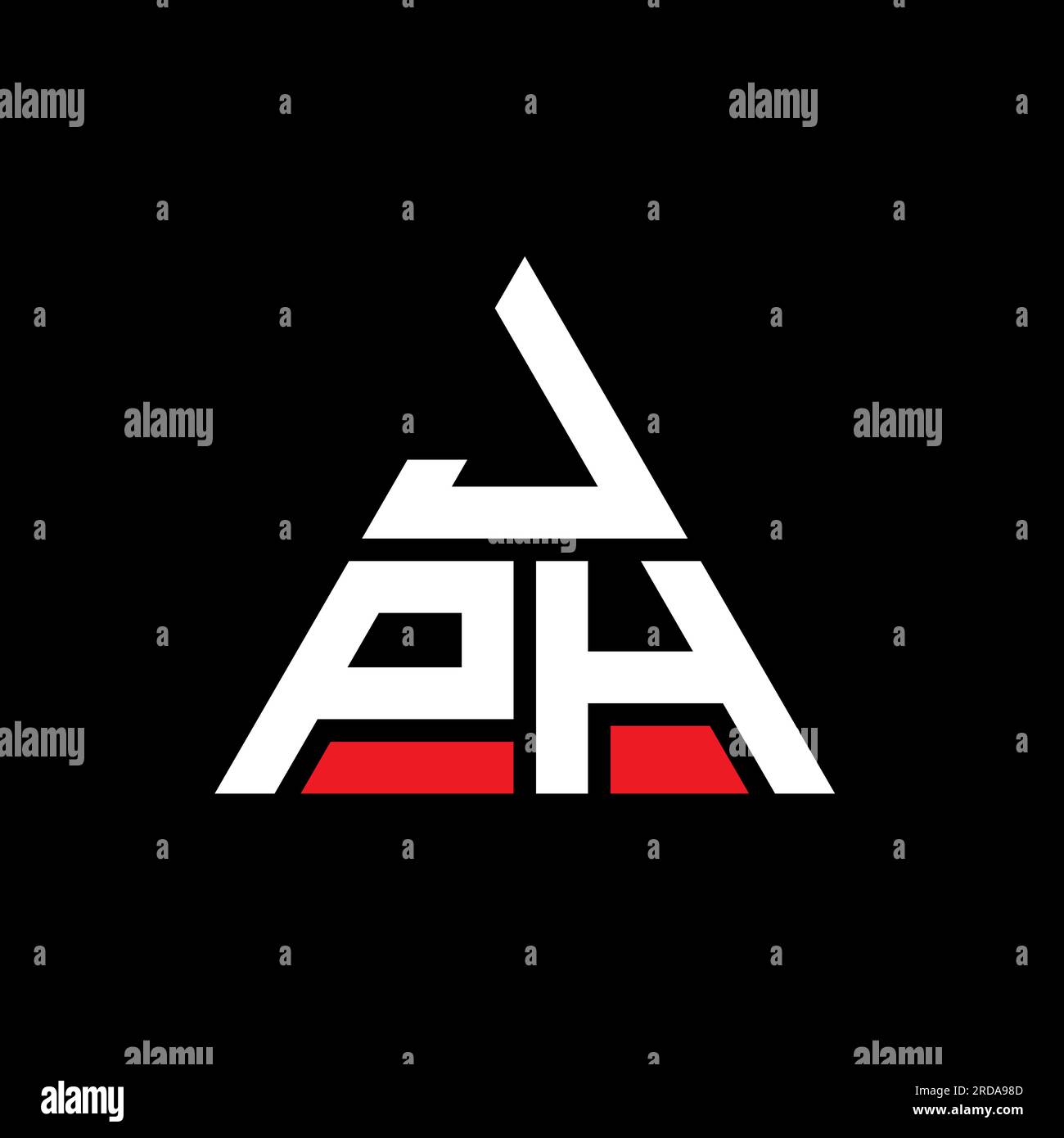 JPH triangle letter logo design with triangle shape. JPH triangle logo ...