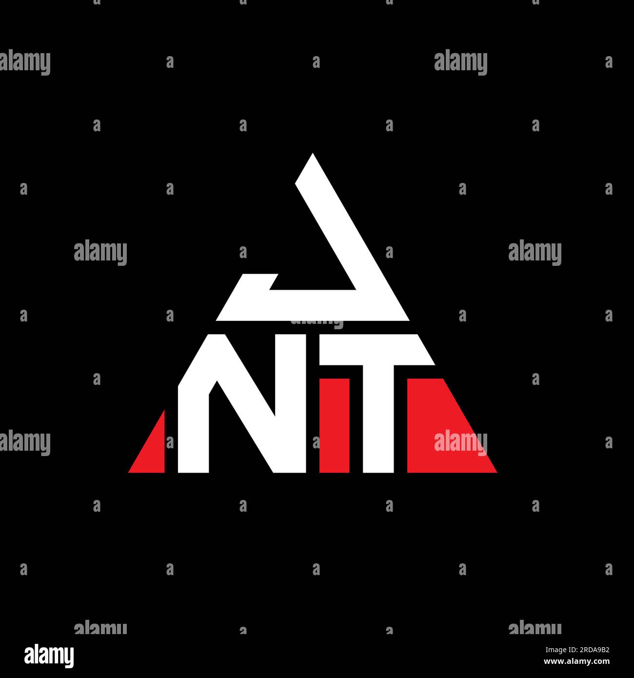 JNT triangle letter logo design with triangle shape. JNT triangle logo ...