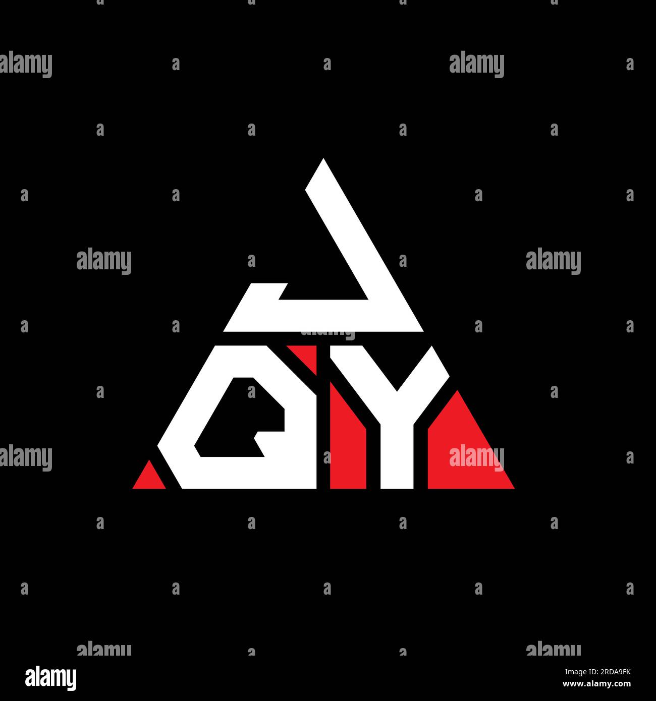 JQY triangle letter logo design with triangle shape. JQY triangle logo ...