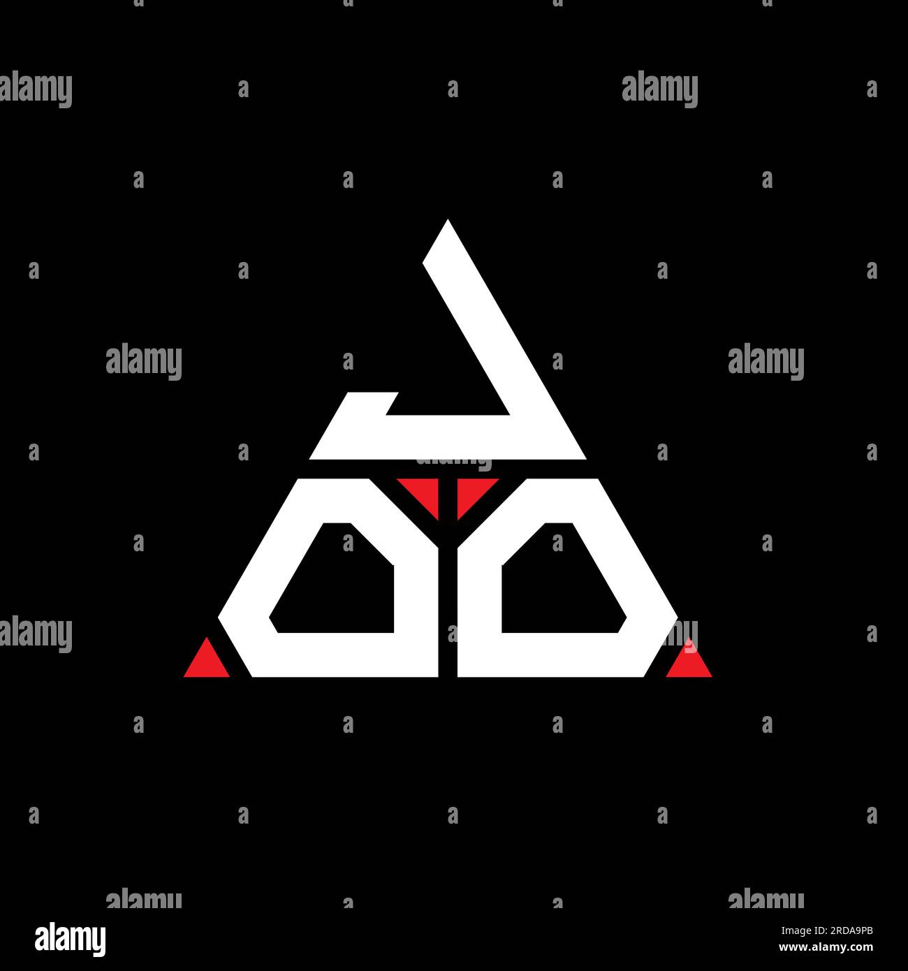 JOO triangle letter logo design with triangle shape. JOO triangle logo ...