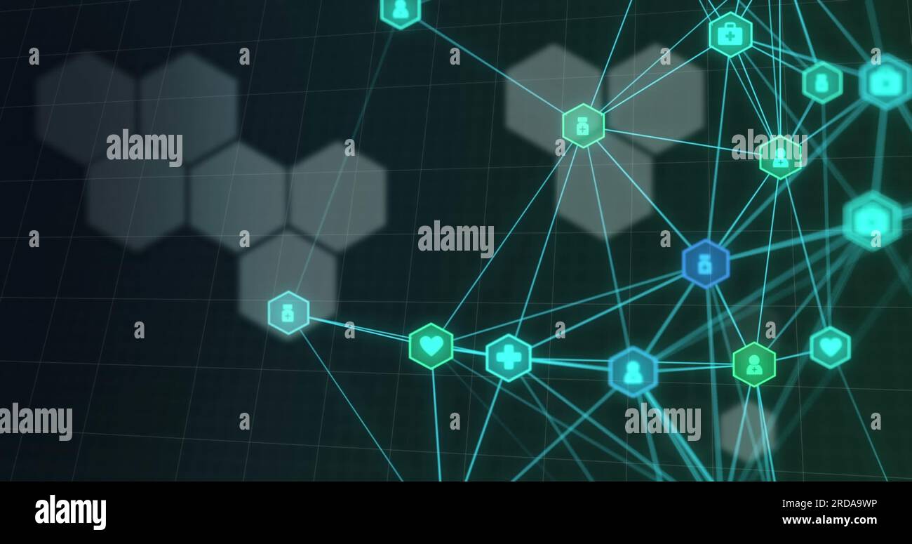 Animation world map icons networks hi-res stock photography and images ...
