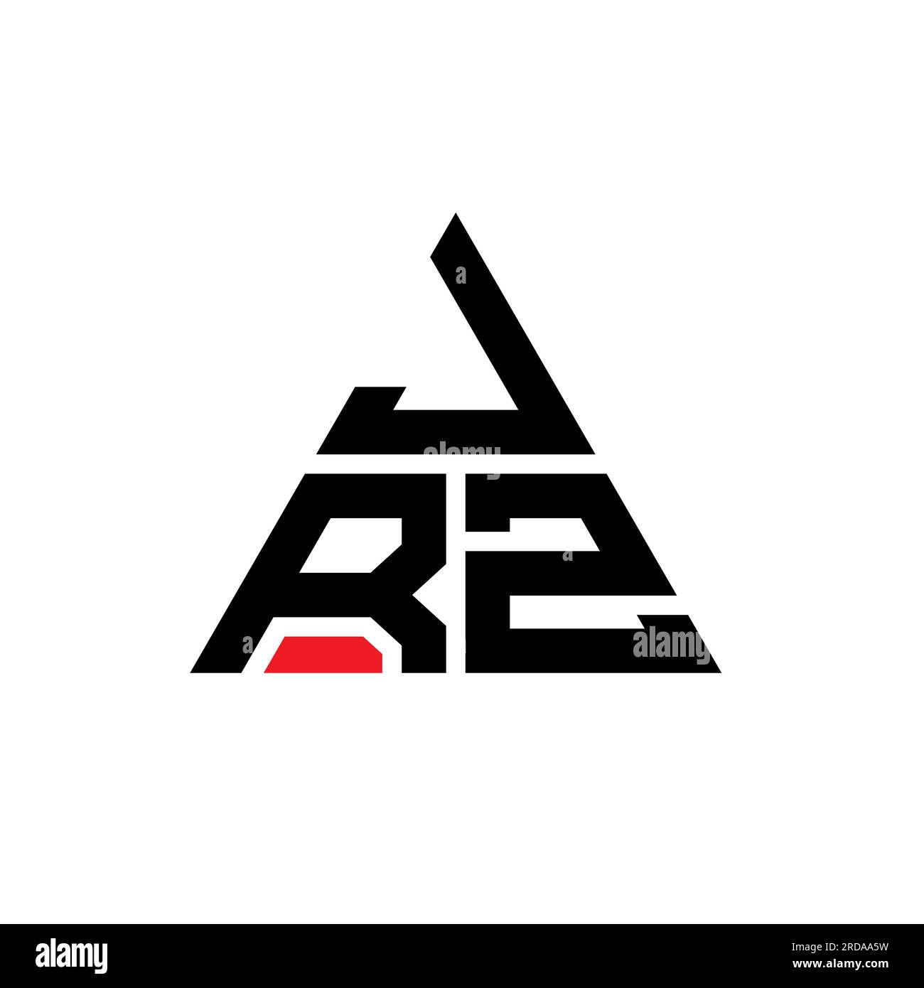 JRZ triangle letter logo design with triangle shape. JRZ triangle logo design monogram. JRZ ...