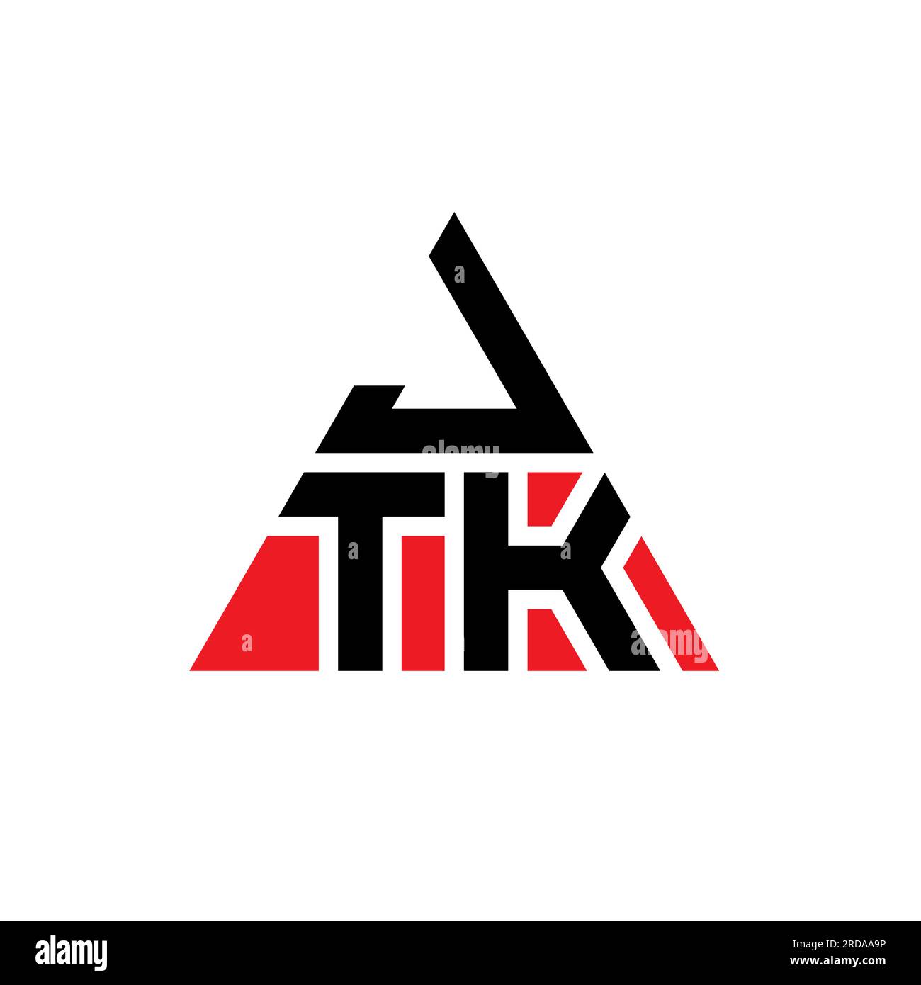 JTK triangle letter logo design with triangle shape. JTK triangle logo design monogram. JTK ...