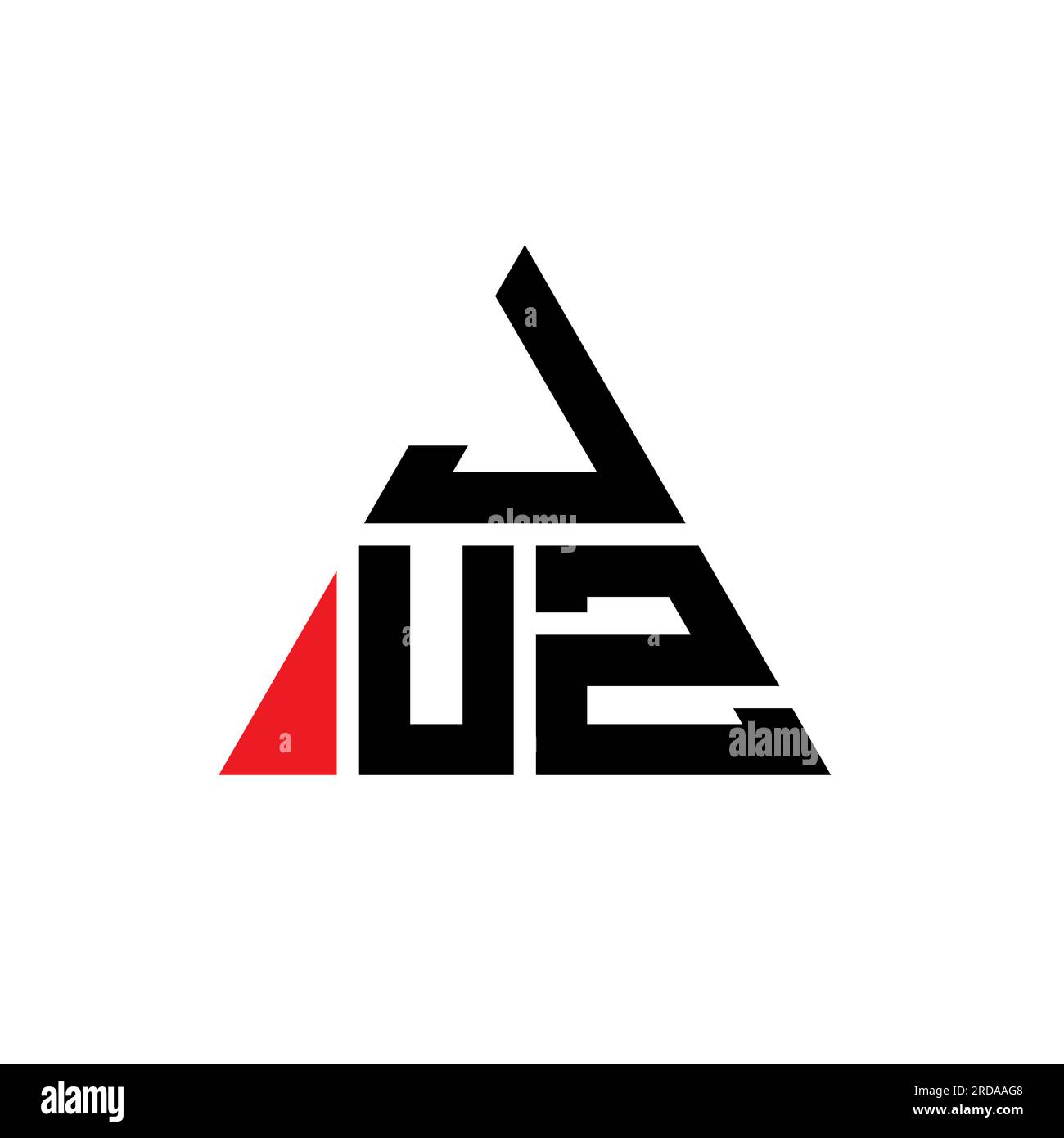 JUZ triangle letter logo design with triangle shape. JUZ triangle logo ...