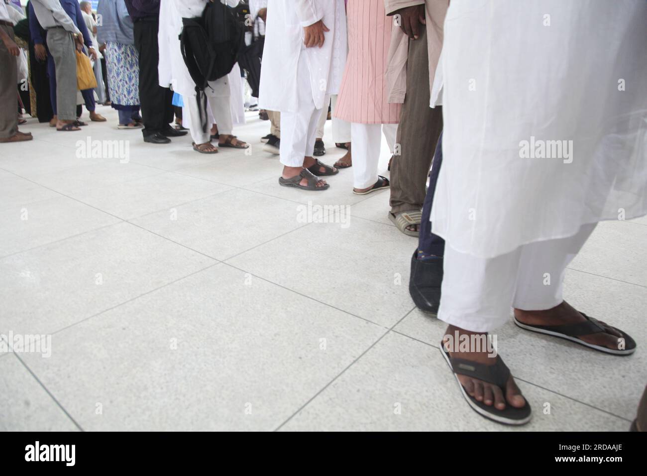 Pilgrims started to arrive at the Ashkona Hajj Camp in Dhaka from ...