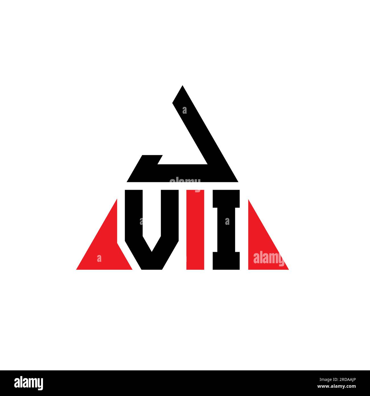 JVI triangle letter logo design with triangle shape. JVI triangle logo ...