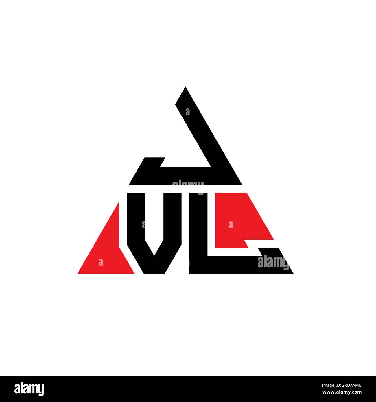 JVL triangle letter logo design with triangle shape. JVL triangle logo ...