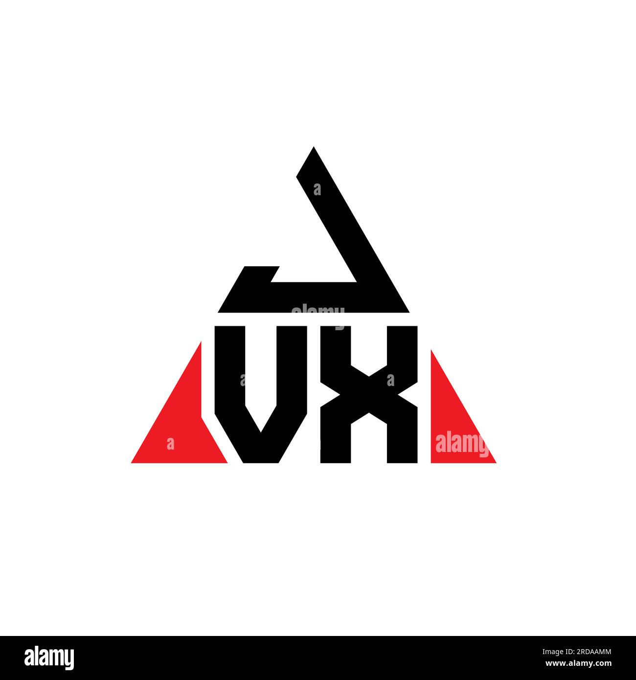 JVX triangle letter logo design with triangle shape. JVX triangle logo ...