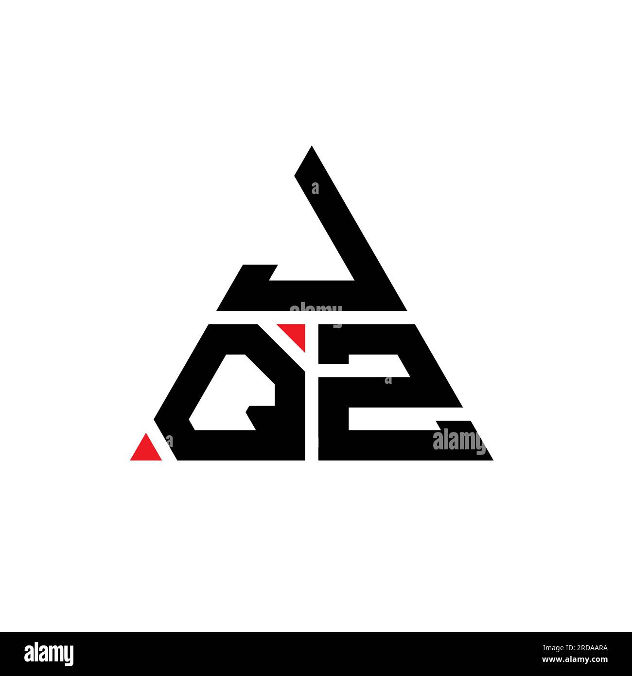 JQZ triangle letter logo design with triangle shape. JQZ triangle logo design monogram. JQZ ...