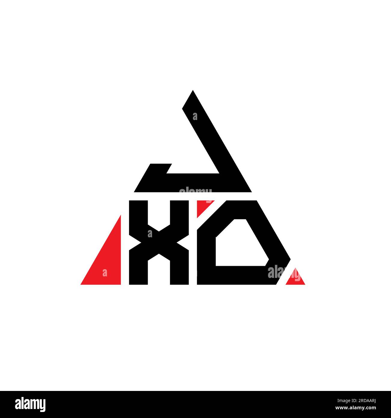 JXO triangle letter logo design with triangle shape. JXO triangle logo ...