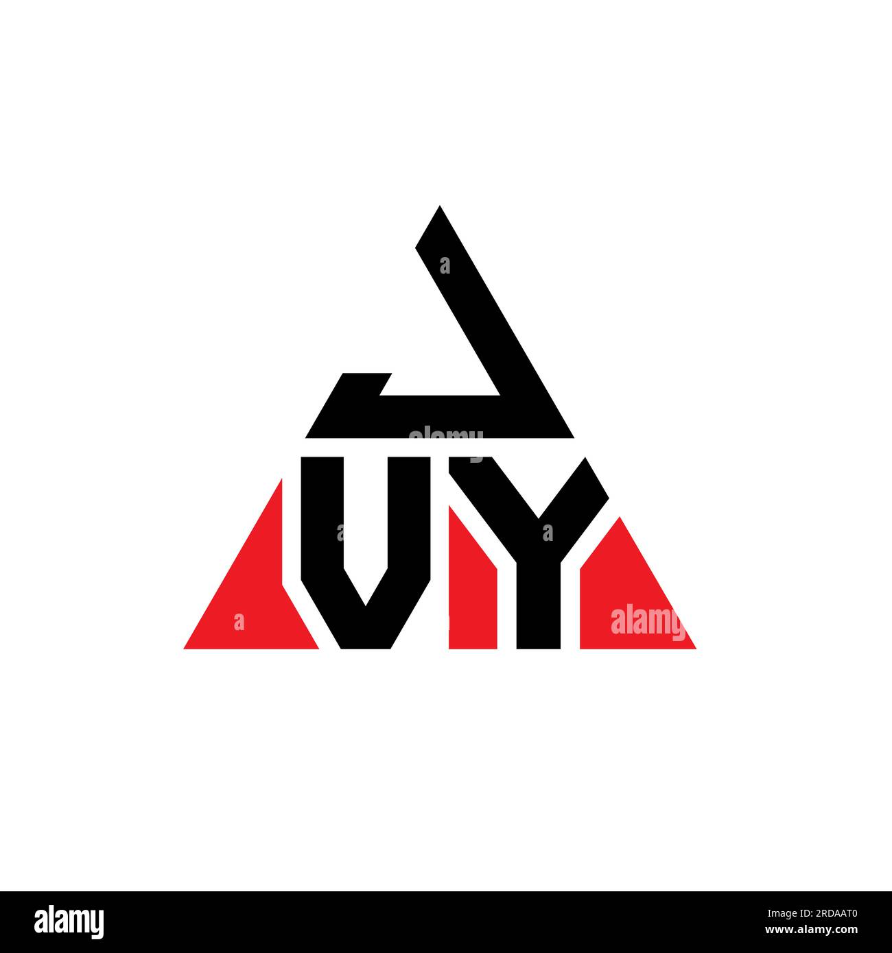 JVY triangle letter logo design with triangle shape. JVY triangle logo ...