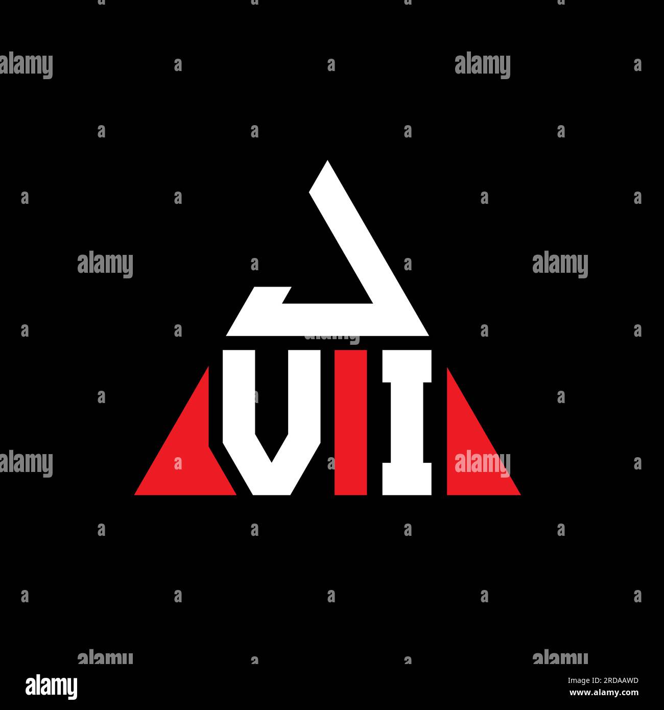JVI triangle letter logo design with triangle shape. JVI triangle logo ...