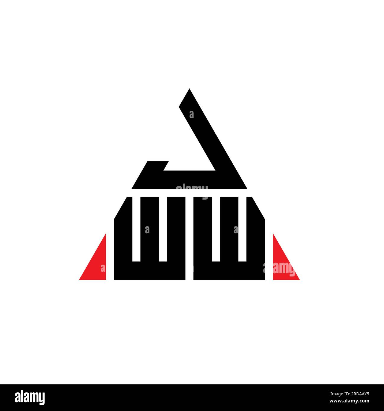 JWW triangle letter logo design with triangle shape. JWW triangle logo ...