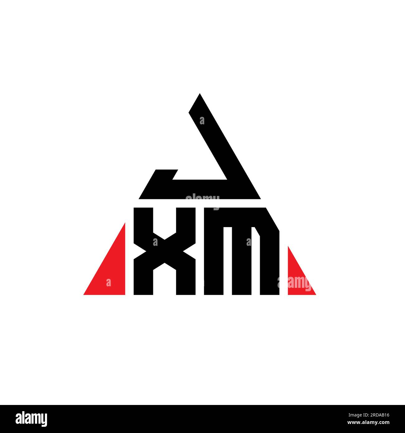 JXM triangle letter logo design with triangle shape. JXM triangle logo ...