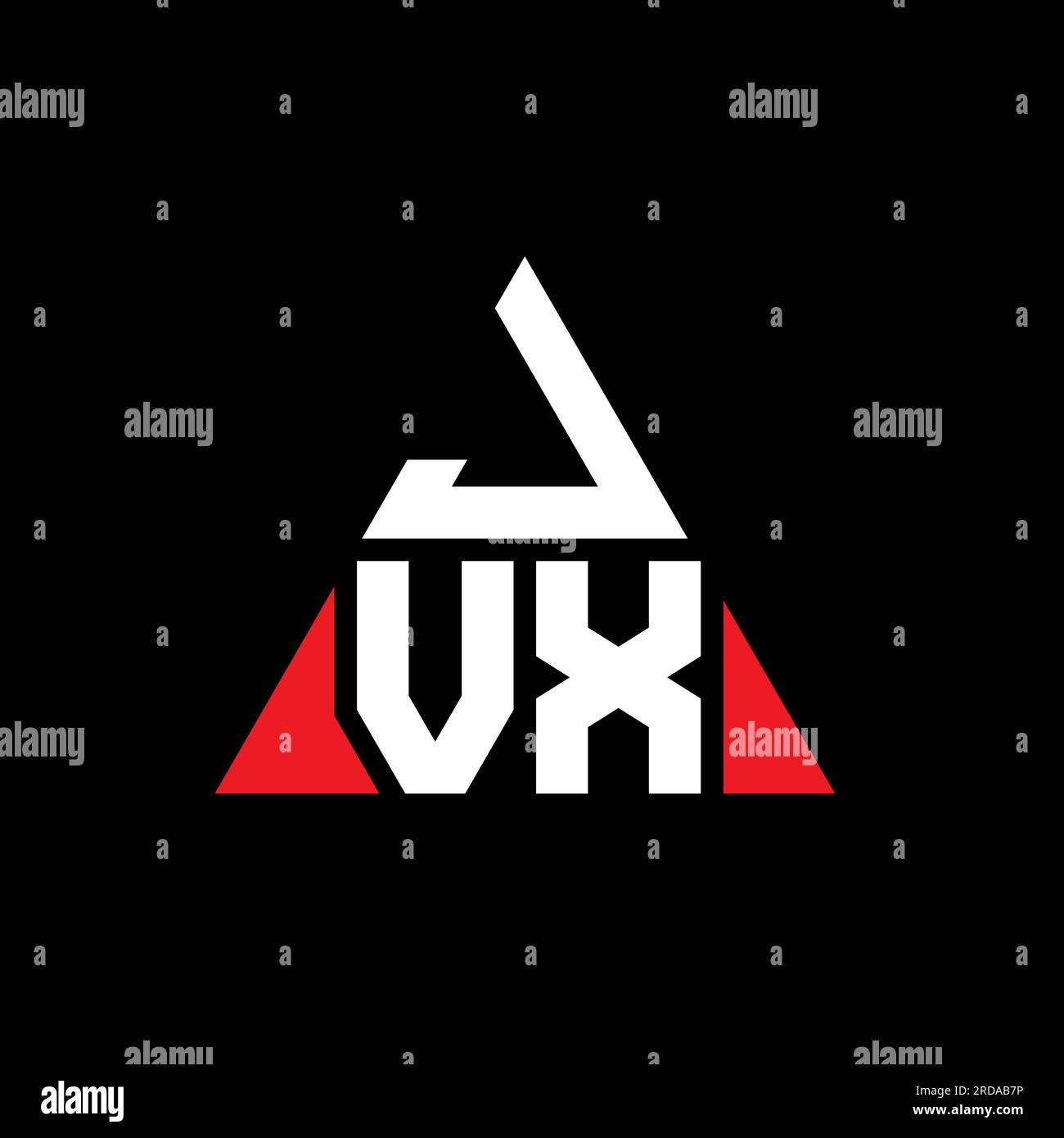 JVX triangle letter logo design with triangle shape. JVX triangle logo ...
